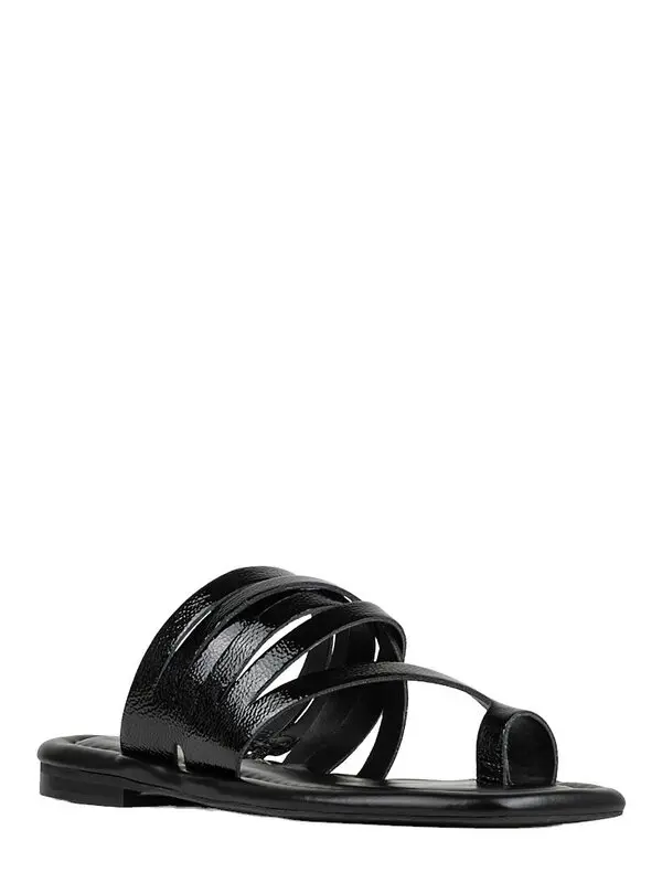 DONALD PLINER Toe Ring City Sandals - Black