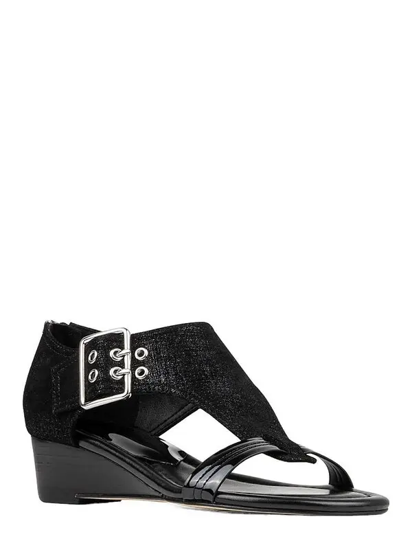 DONALD PLINER Mid Wedge Sandal - Black