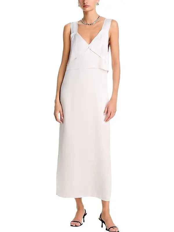 TOTEME V-neck Slip Dress - Bloom