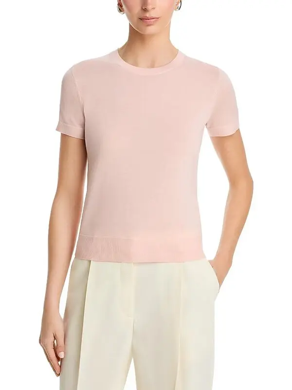 Theory Regal Basic Tee - Warm Pink
