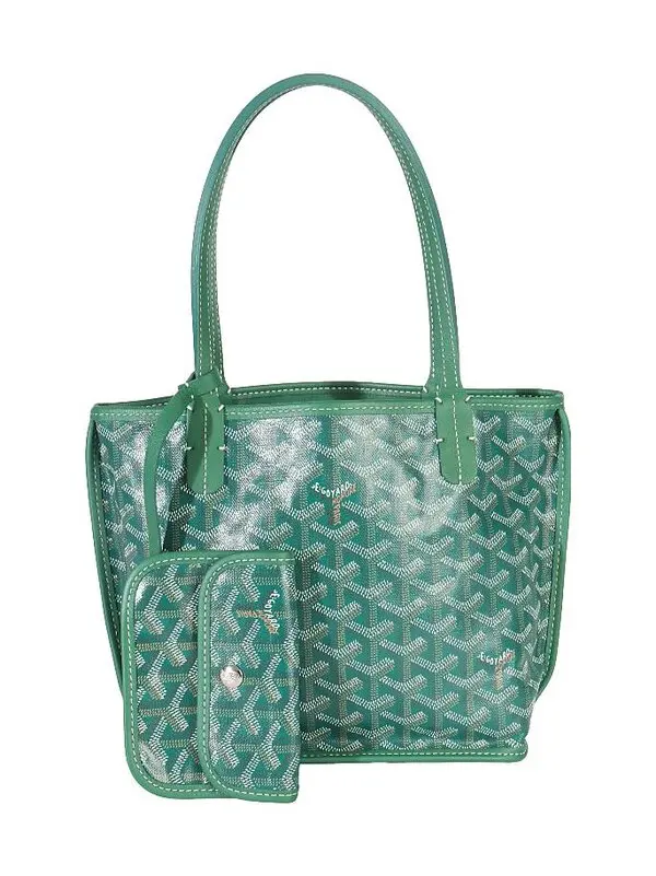 GOYARD Mini Anjou Canvas Handbag - Green