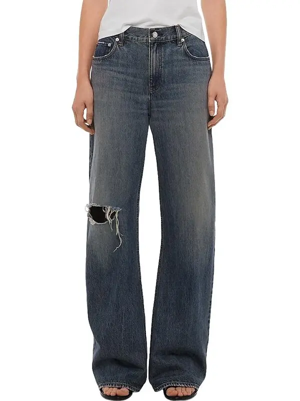 Helmut Lang High-rise Bootcut Jeans - Tinted Vintage Blue