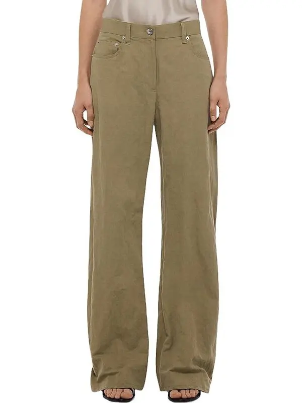 Helmut Lang High-rise Relaxed Bootcut Jeans - Warm Sage