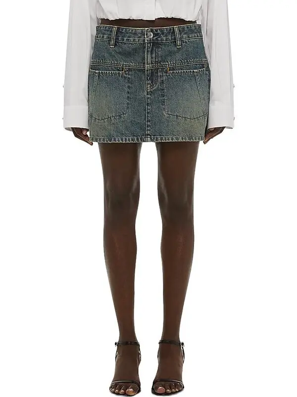 Helmut Lang Denim Mini Skirt - Tinted Vintage Blue
