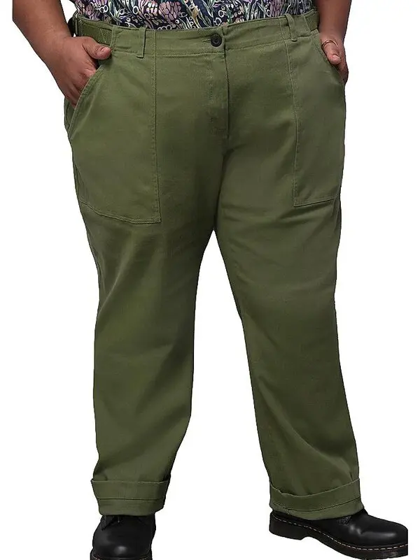 WILDFANG Essential Denim Utility Pant - Moss Green