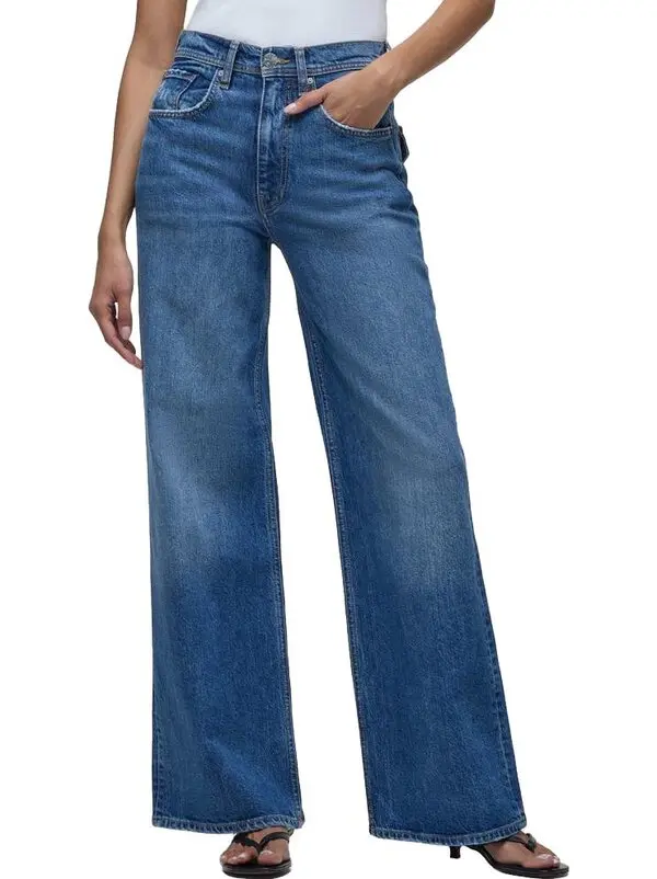 Hudson Jeans Jodie Flap Pocket Wide Leg Jeans - Glee
