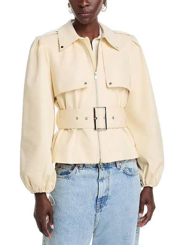 TOCCIN Brighton Belted Jacket - Almond