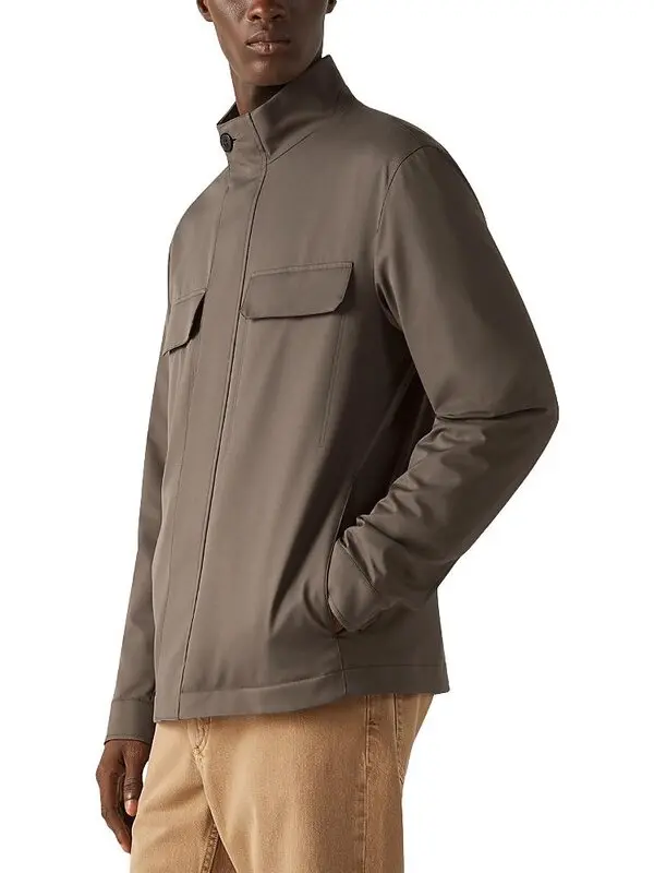 Zegna Motorin 125cc Field Jacket - Medium Gray Solid