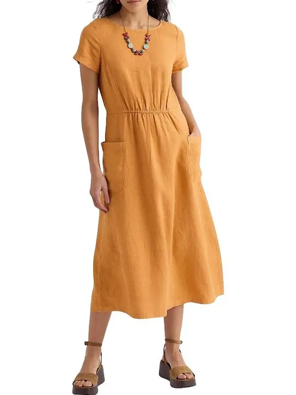 SEASALT CORNWALL Checked Midi Dress - Mango