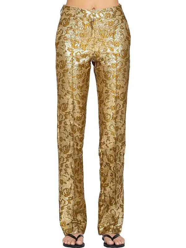 DES_PHEMMES Tailored Suite Pants - Gold/olive