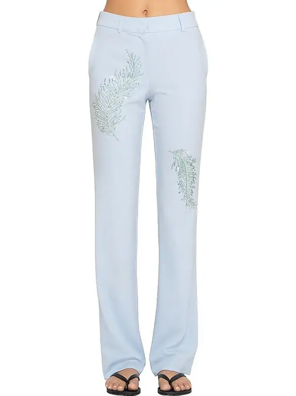 DES_PHEMMES Tailored Suit Pants - Blueberry