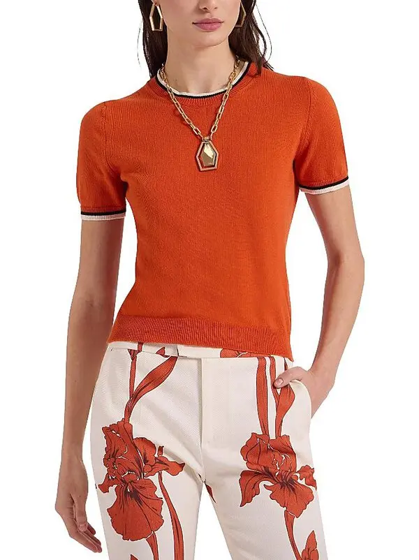 La DoubleJ Busy-bee T-shirt - Solid Orange