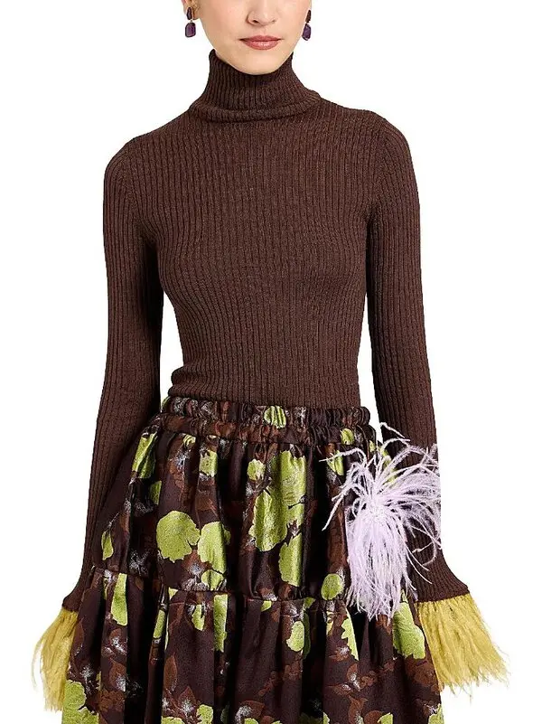 La DoubleJ High Kick Colorblock Top - Solid Cocoa