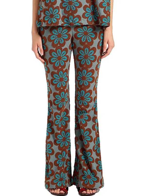 La DoubleJ Printed Meditation Pants - Caper Rust