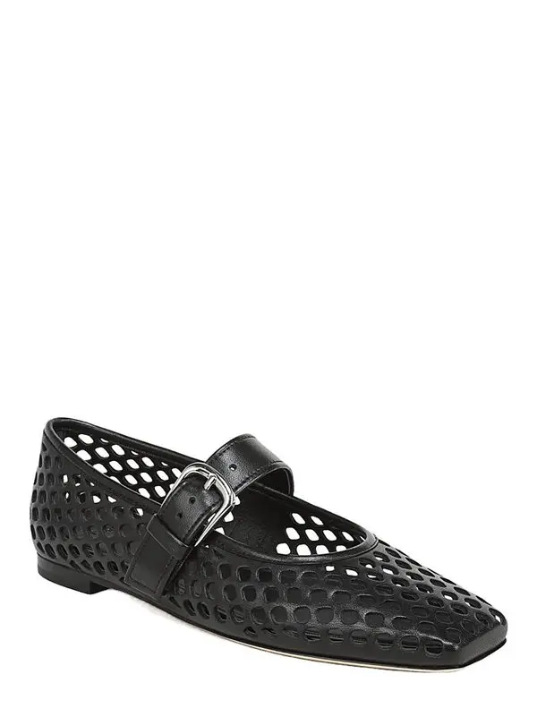 Vince Daniela Leather Flats - Black