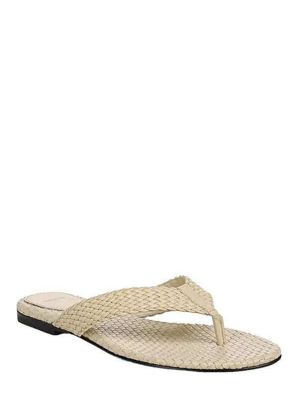 Vince Lotus Thong Sandals - Cashew
