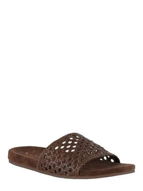 Seychelles Somerset Woven Slide Sandal - Brown
