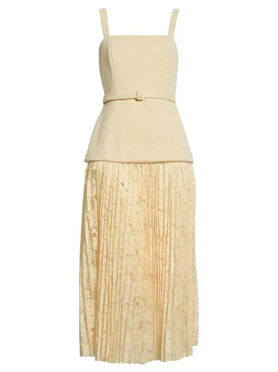Astr The Label Caitlin Sleeveless Dress - Yellow