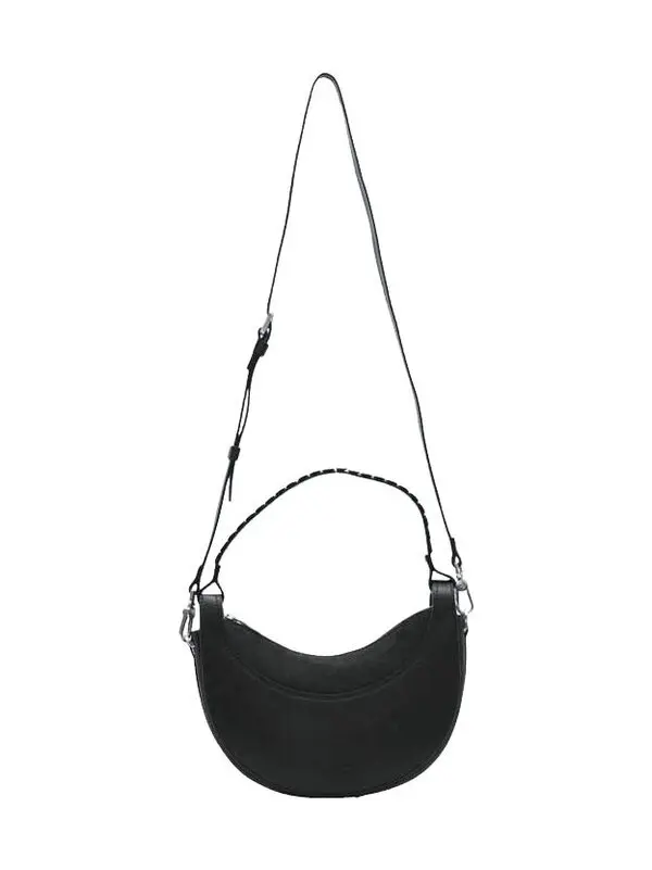 ECOTORIE Leif Leather Crossbody Bag - Black