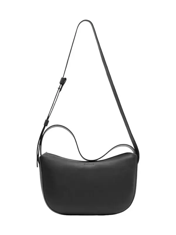 ECOTORIE Peggy Leather Shoulder Bag - Black