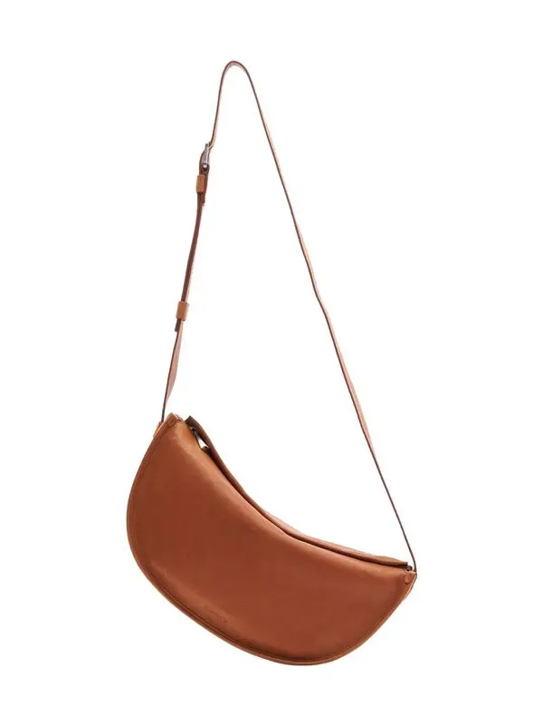 ECOTORIE Dora Leather Crossbody Bag - Cognac