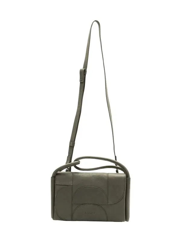 ECOTORIE Leather Crossbody Bag - Dark Moss