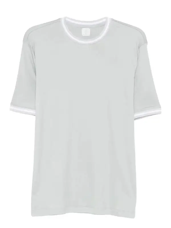 Eleventy Short Sleeves Ringer T-shirt - Grey