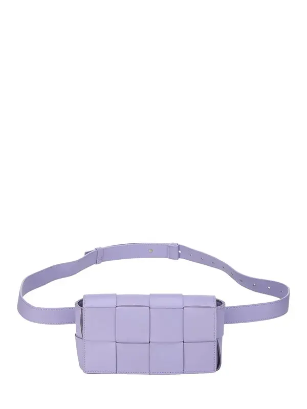 Bottega Veneta Maxi Intrecciato Cassette Belt Bag - Purple
