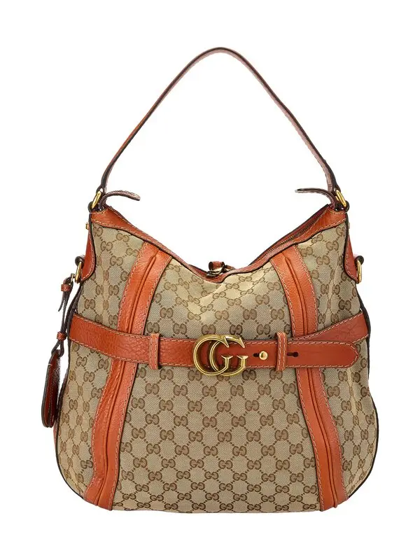 Gucci Original Gg Canvas Hobo - Orange