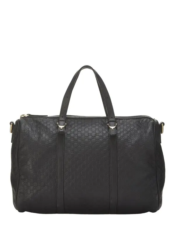Gucci Microguccissima Dome Boston Bag - Black
