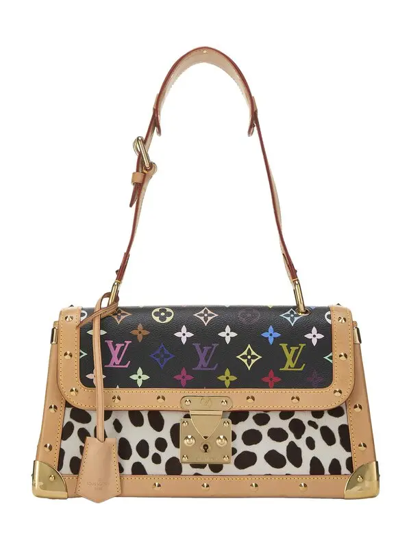 LOUIS VUITTON Takashi Murakami Monogram Multicolore Dalmatian Sac Rabat - Black