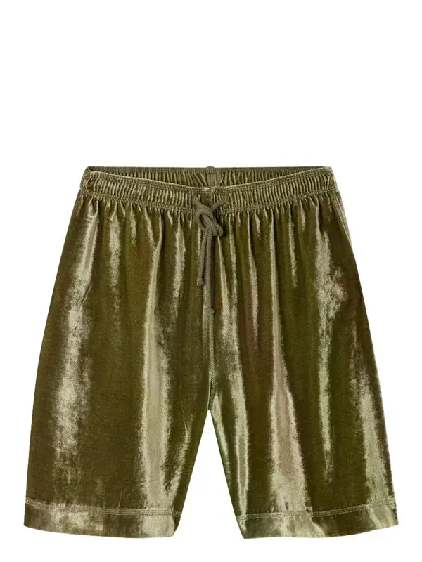 American Vintage Ankaz Drawstring-waist Shorts - Green