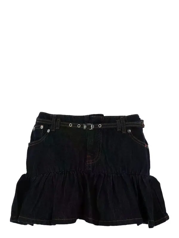 AMISH SUPPLIES Ginza Ruffled Skirt - Blue