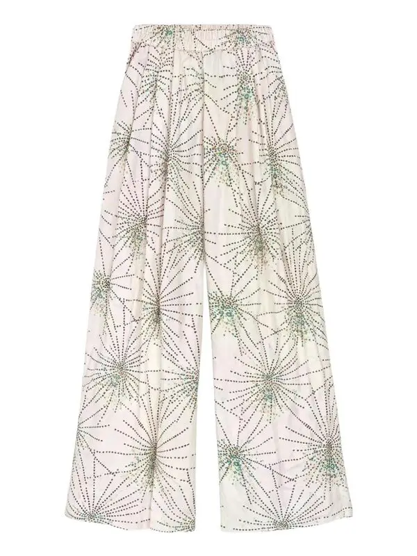 PSOPHIA Patterned Palazzo Trousers - Neutrals