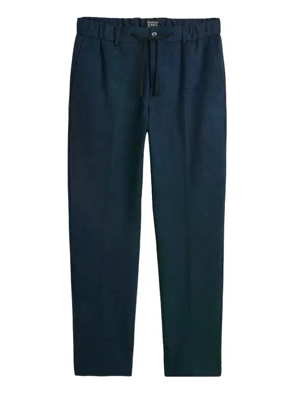 Scotch & Soda Drawstring Straight-leg Trousers - Blue