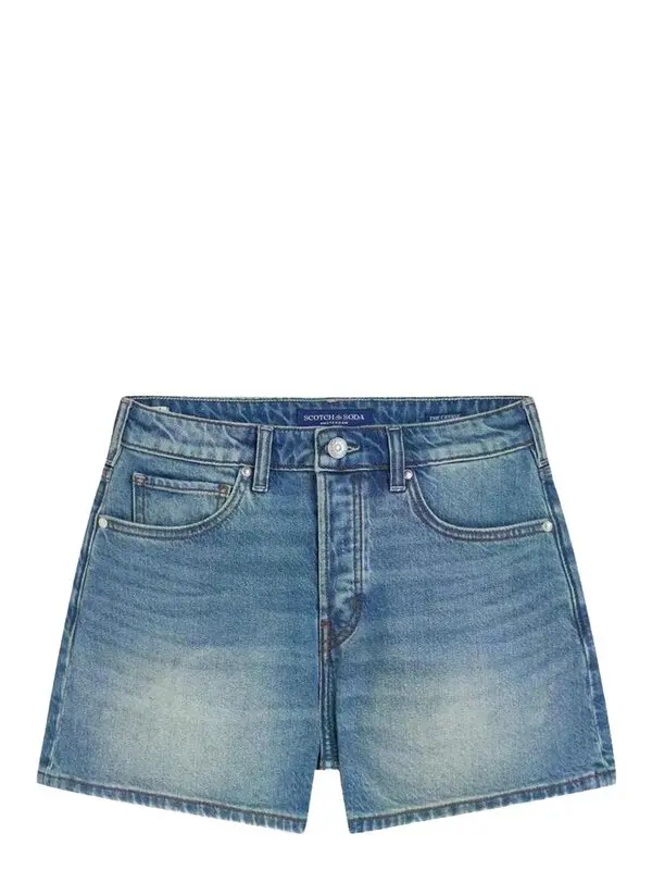 Scotch & Soda A-line Pocket Denim Shorts - Blue