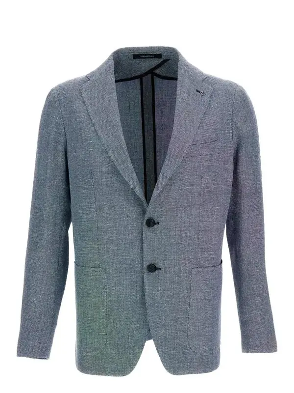 Tagliatore Button Single-breasted Jacket - Blue