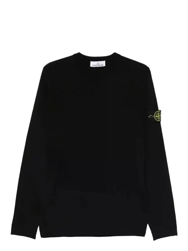 Stone Island Crewneck Knitwear - Black