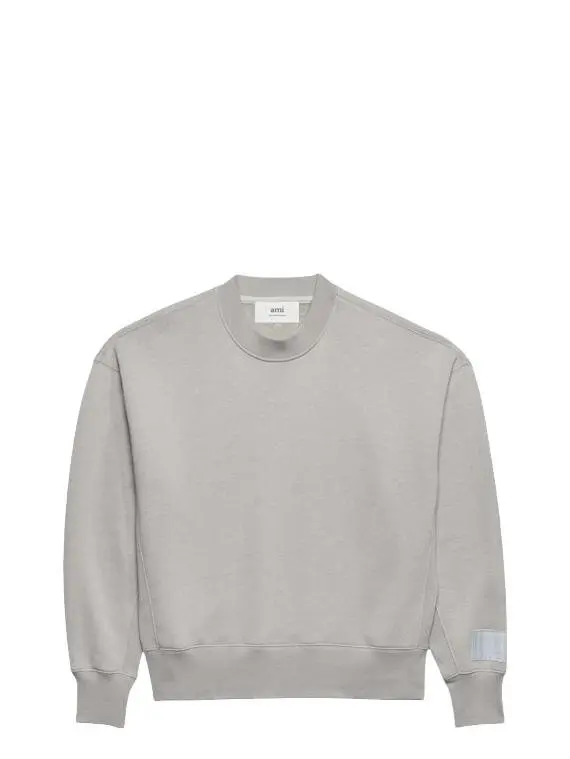 Ami Logo-patch Sweatshirt - Grey