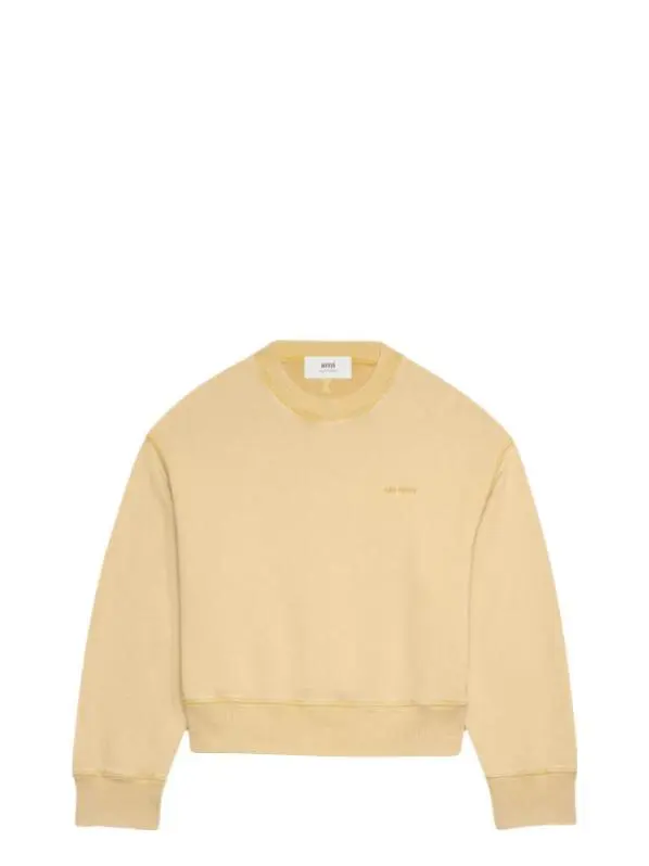 Ami Embroidered Sweatshirt - Vanilla Cream