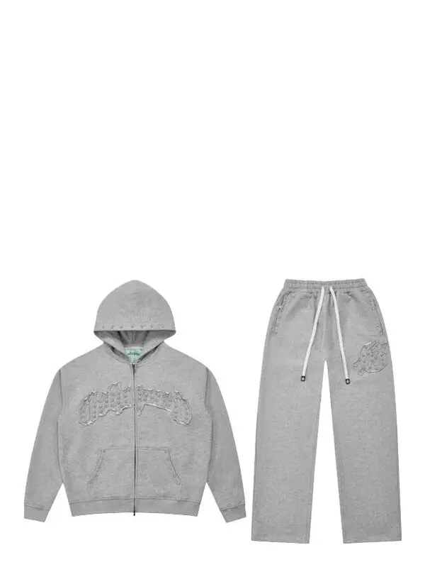 GODSPEED Symmetric Studded V2 Sweatsuit - Heather Grey