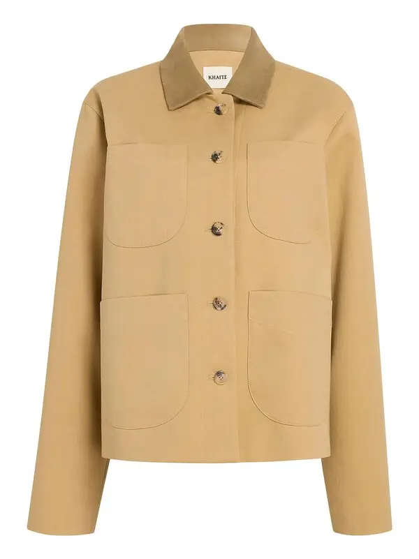 Khaite Wyatt Chore Jacket - Wheat