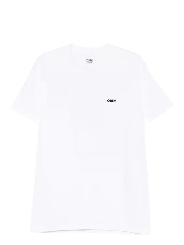 Obey Crewneck Logo T-shirt - White