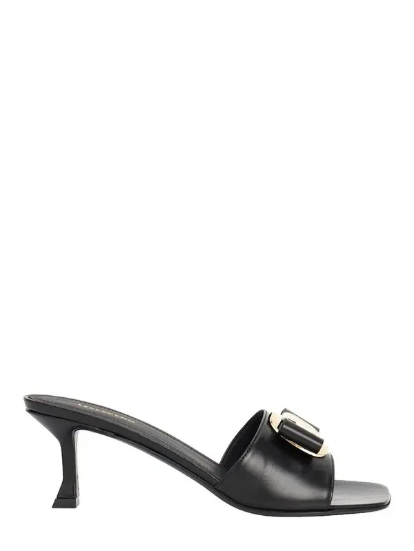 FERRAGAMO Vara Bow 55cm Slip-on Sandal - Black