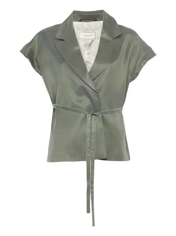 Peserico Belted Jacket - Green