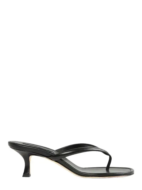 Manolo Blahnik Paterno Thong-strap Sandals - Black
