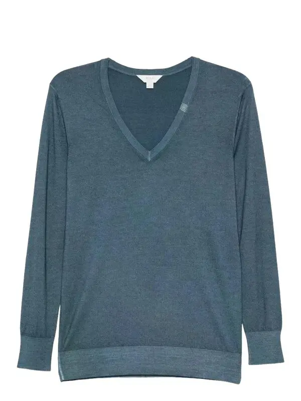 Malo V-neck Cashmere Sweater - Blue