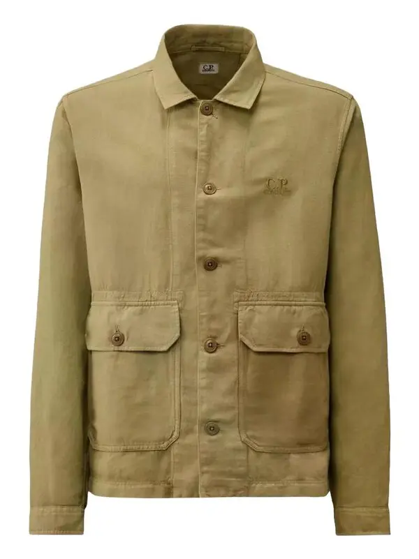 C.P. COMPANY Broken Twill Jacket - Green
