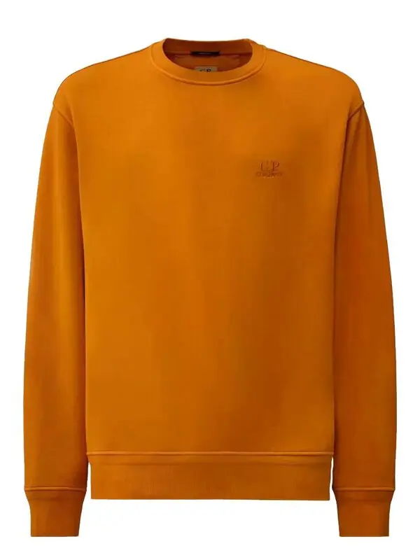 C.P. COMPANY Logo Crew-neck Sweater - Orange