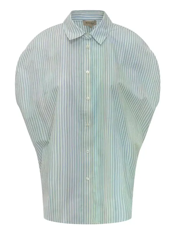 Woolrich Buttoned Striped Shirt - Blue